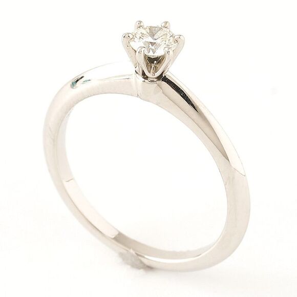 Tiffany & Co. | Jewelry | Tiffany Co Solitaire Ring Diamond Platinum ...
